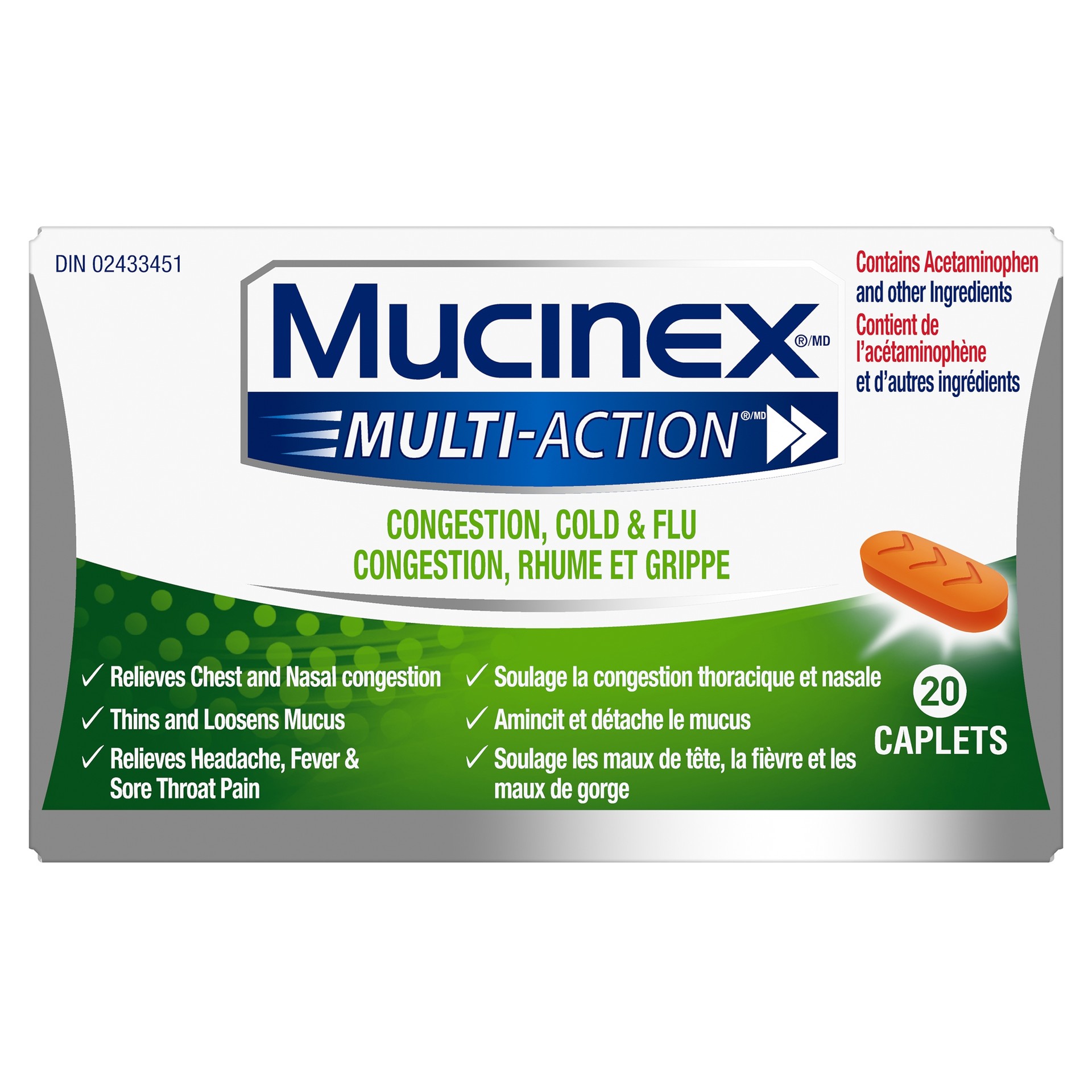 Multi-Action Congestion, Cold & Cough Solution | Mucinex Canada